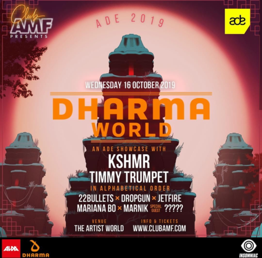KSHMR to host first ever Dharma label night at ADE 2019 EDMLI