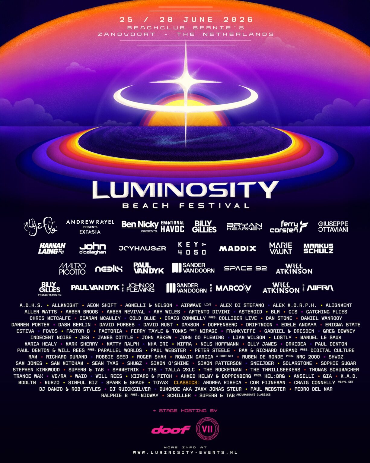 Luminosity Beach Festival Reveals Full Lineup For 2026 Edition EDMLI