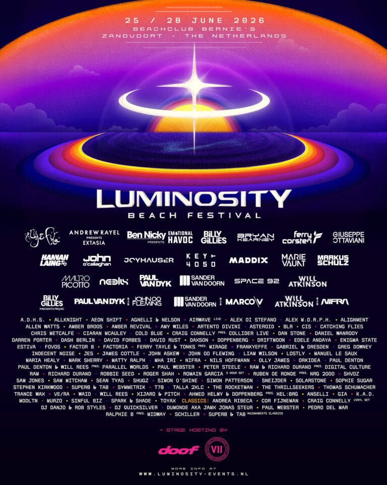 Luminosity Beach Festival Reveals Full Lineup For 2026 Edition EDMLI